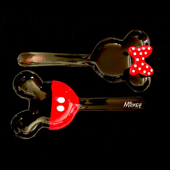 Disney | Kitchen | Mickey And Minnie Spoon Rests | Poshmark